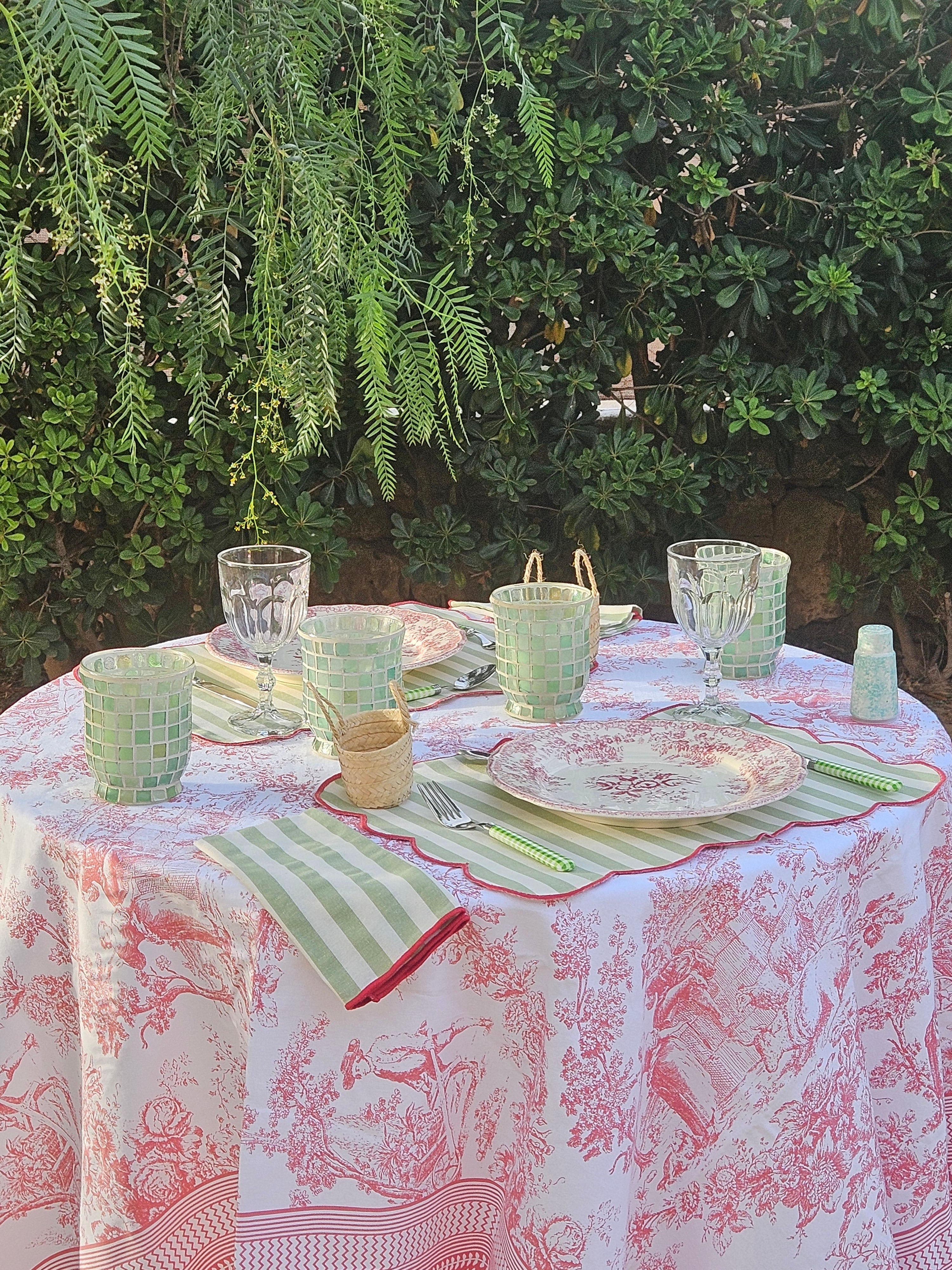 🌿 Setting the Scene: How to Style Green Checkered Flatware on Your Tab ...